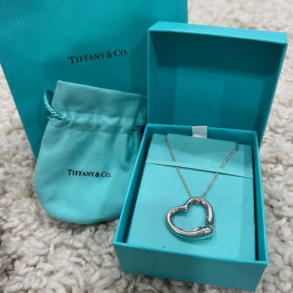 Tiffany & Co. | Jewelry | Tiffany Co Elsa Peretti Open Heart Pendant ...